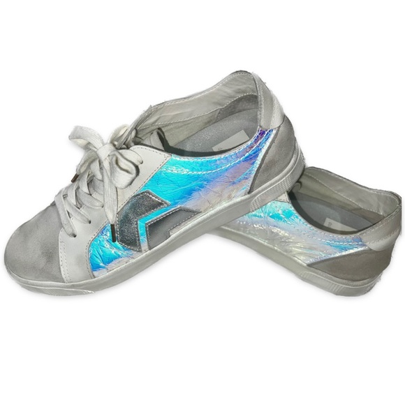 Dolce Vita | Shoes | Dolce Vita Zaga Iridescent Distressed Sneakers ...